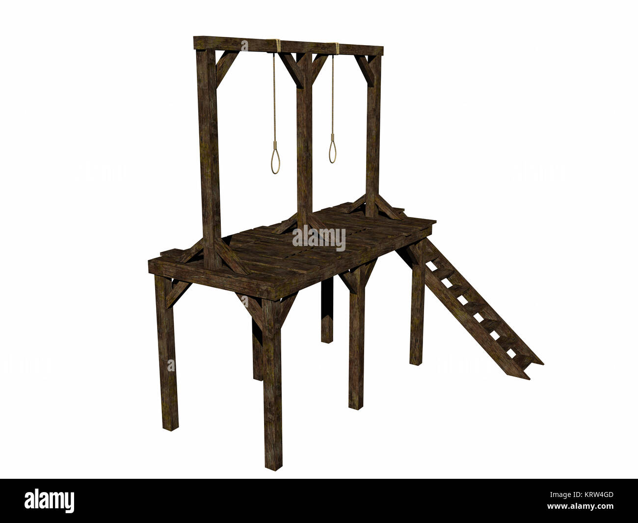 Gallows execution Cut Out Stock Images & Pictures - Alamy