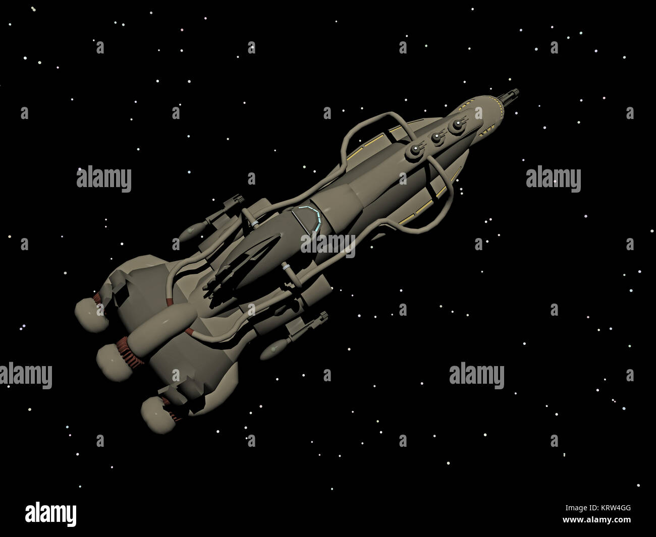 spaceship in space Stock Photo - Alamy