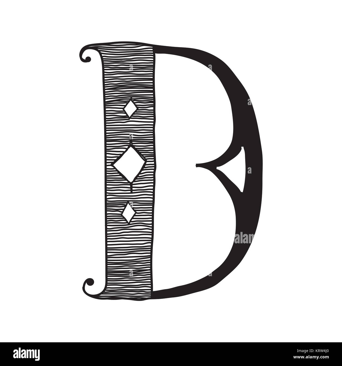 Elegant old style font Cut Out Stock Images & Pictures - Alamy