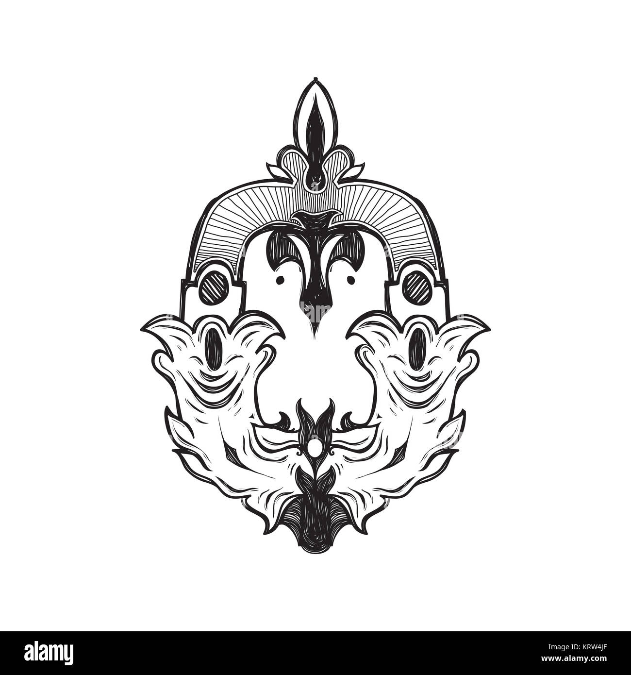 The vintage style letter O Stock Photo - Alamy