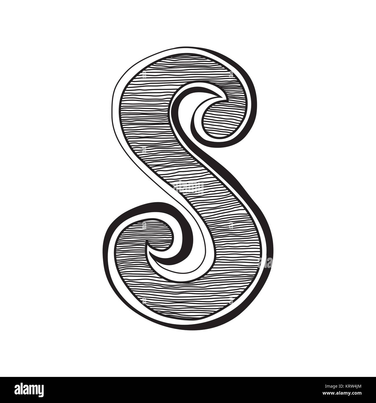 Floral Font Letter S Stock Photos & Floral Font Letter S Stock Images ...