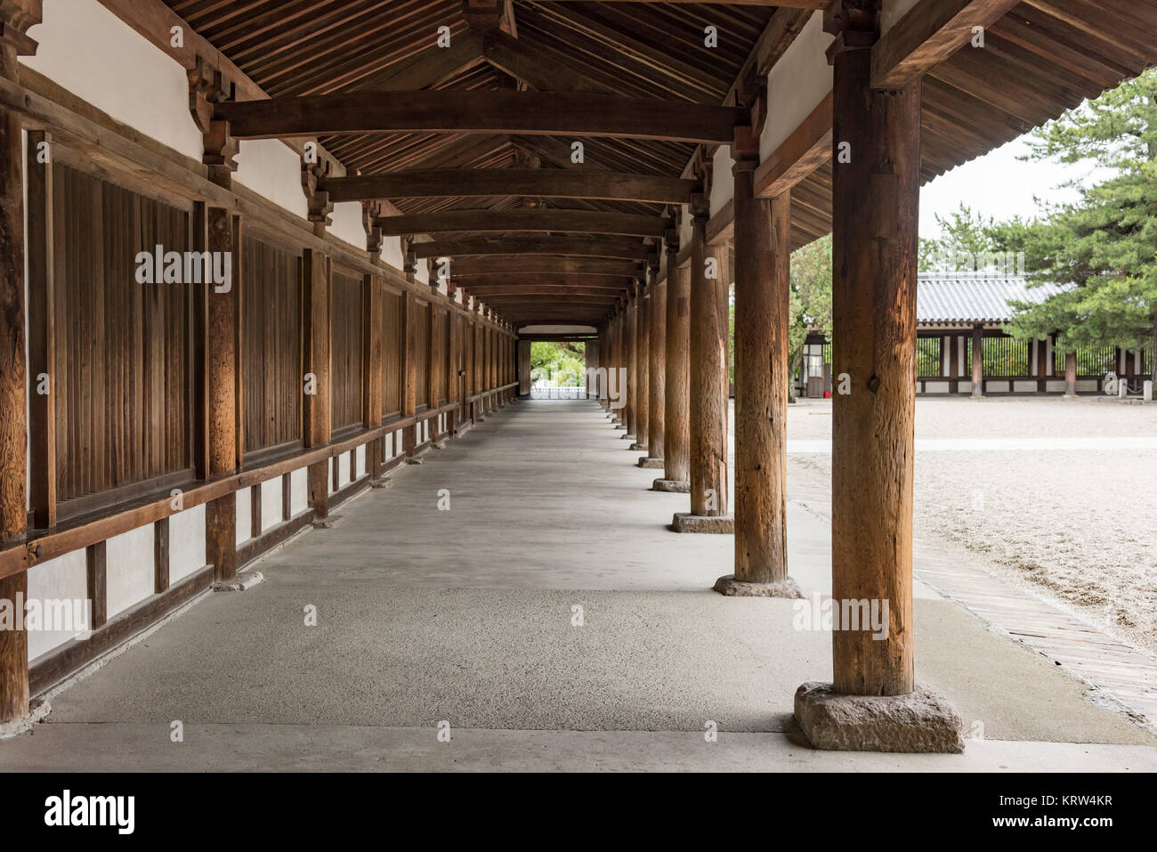Entasis Pillars, Horyuji temple, Ikaruga Town, Ikoma District, Nara ...
