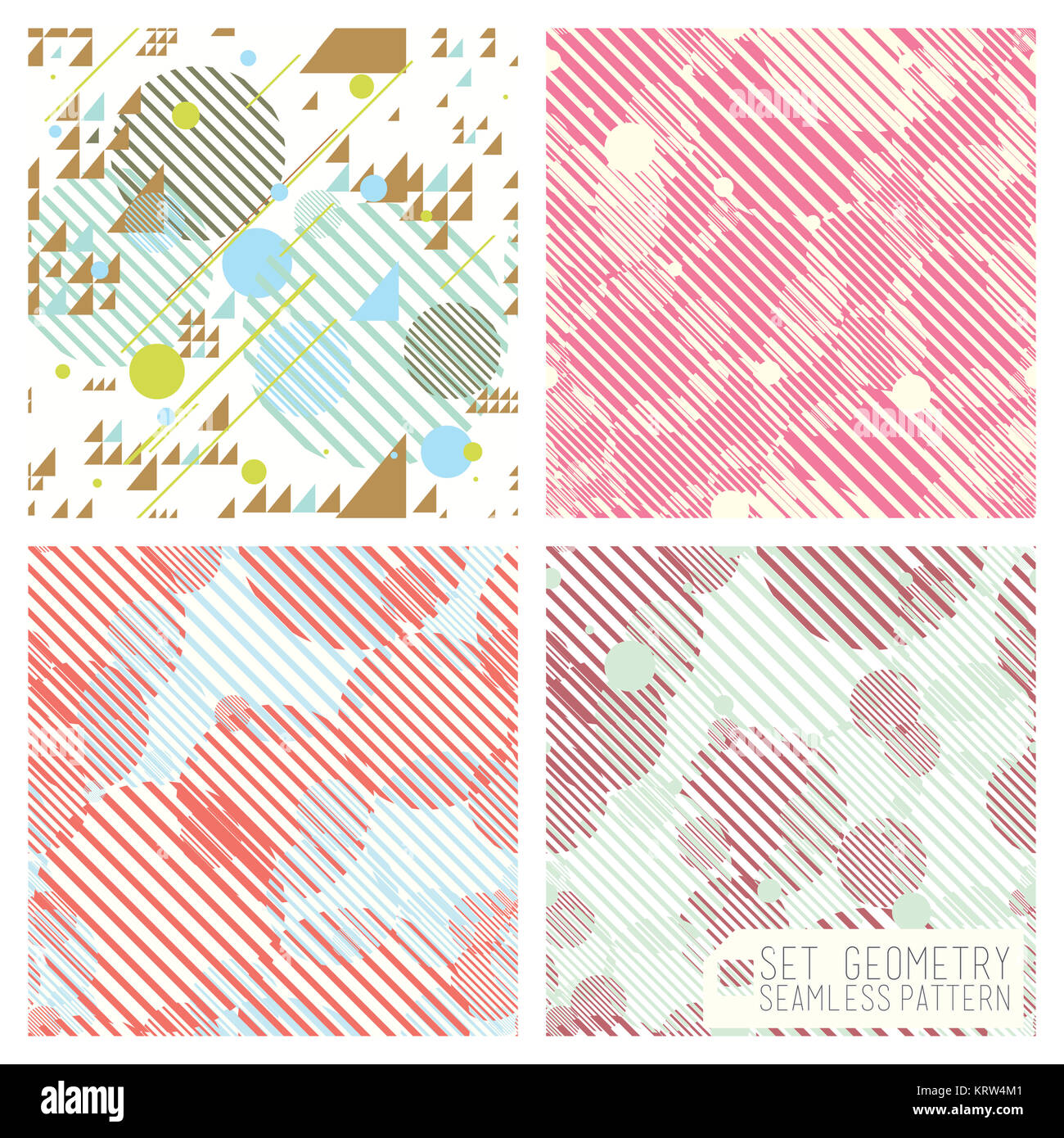 Seamless simple geometric pattern Stock Photo - Alamy