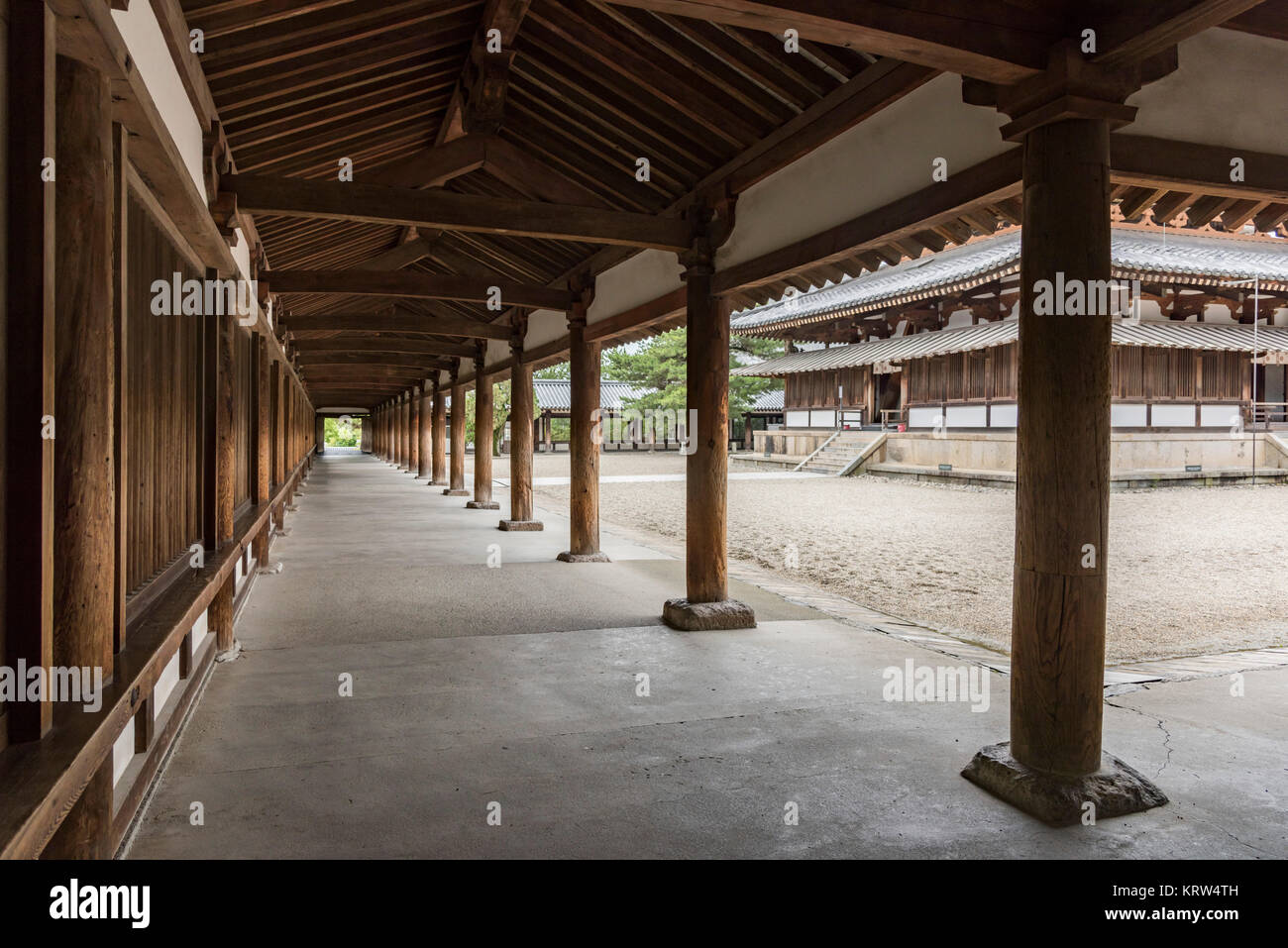 Entasis Pillars, Horyuji temple, Ikaruga Town, Ikoma District, Nara ...