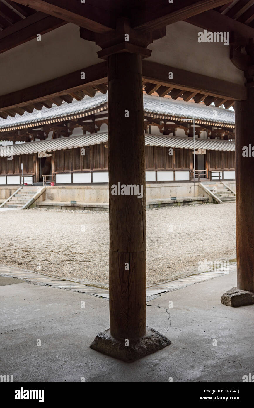 Entasis Pillars, Horyuji temple, Ikaruga Town, Ikoma District, Nara ...