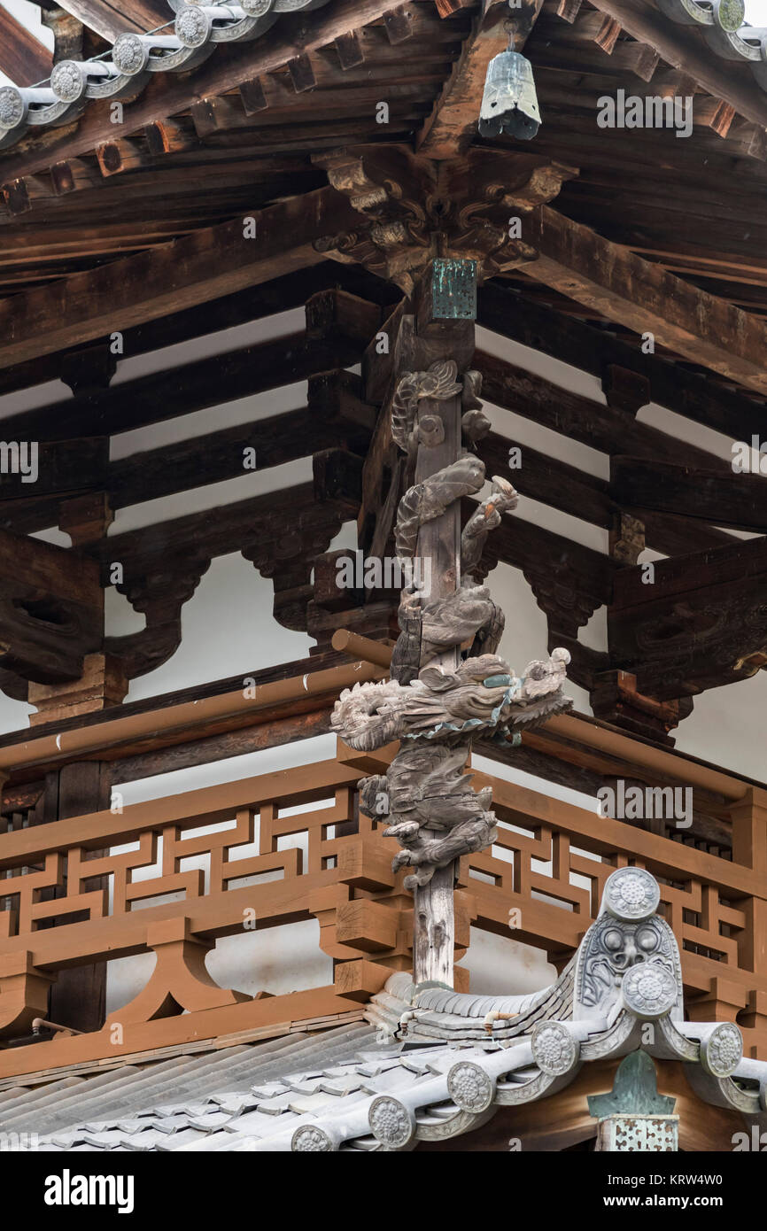 Kondo, Horyuji temple, Ikaruga Town, Ikoma District, Nara Prefecture ...