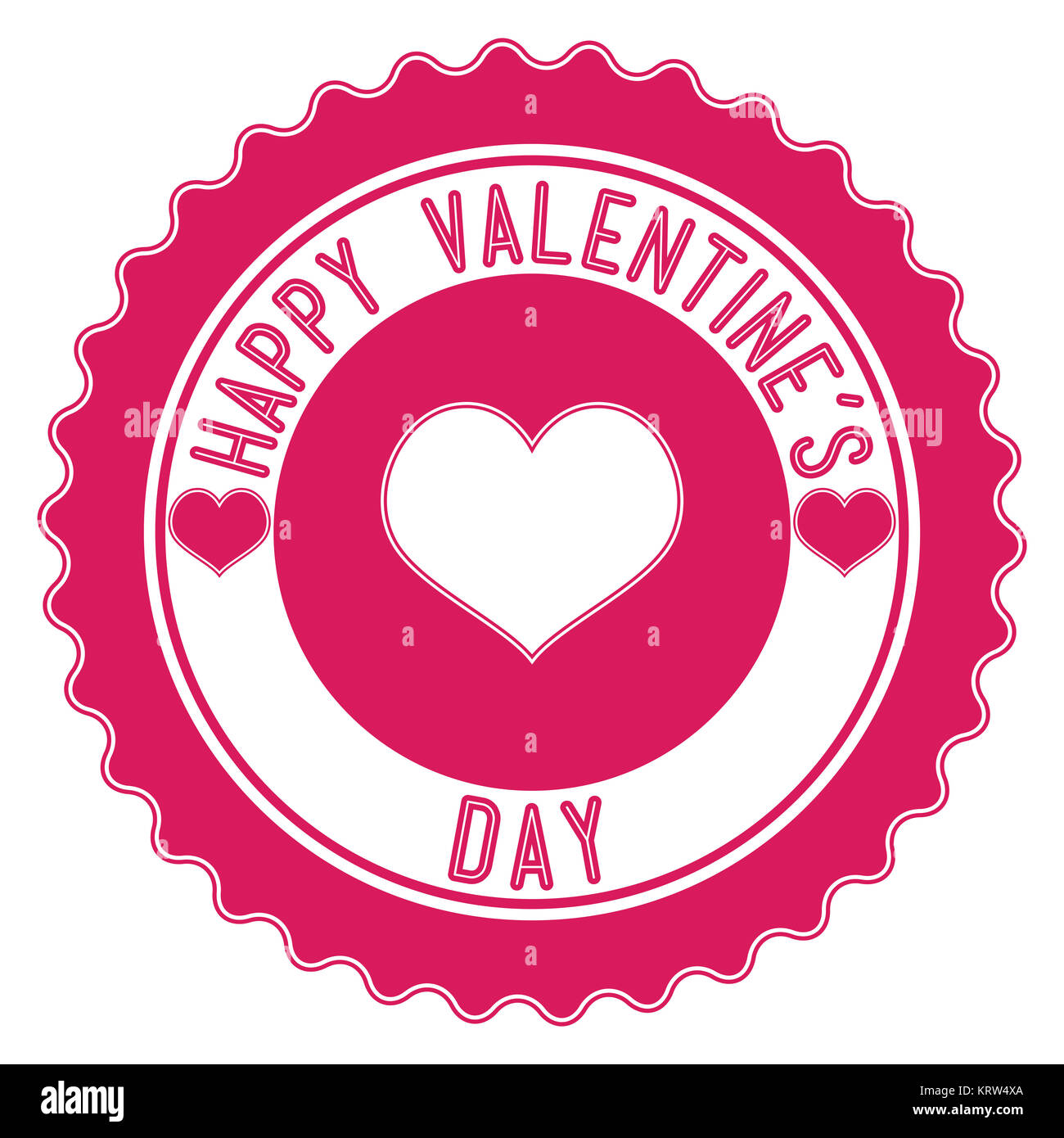 Valentine's Day. Stamp Stock Photo - Alamy