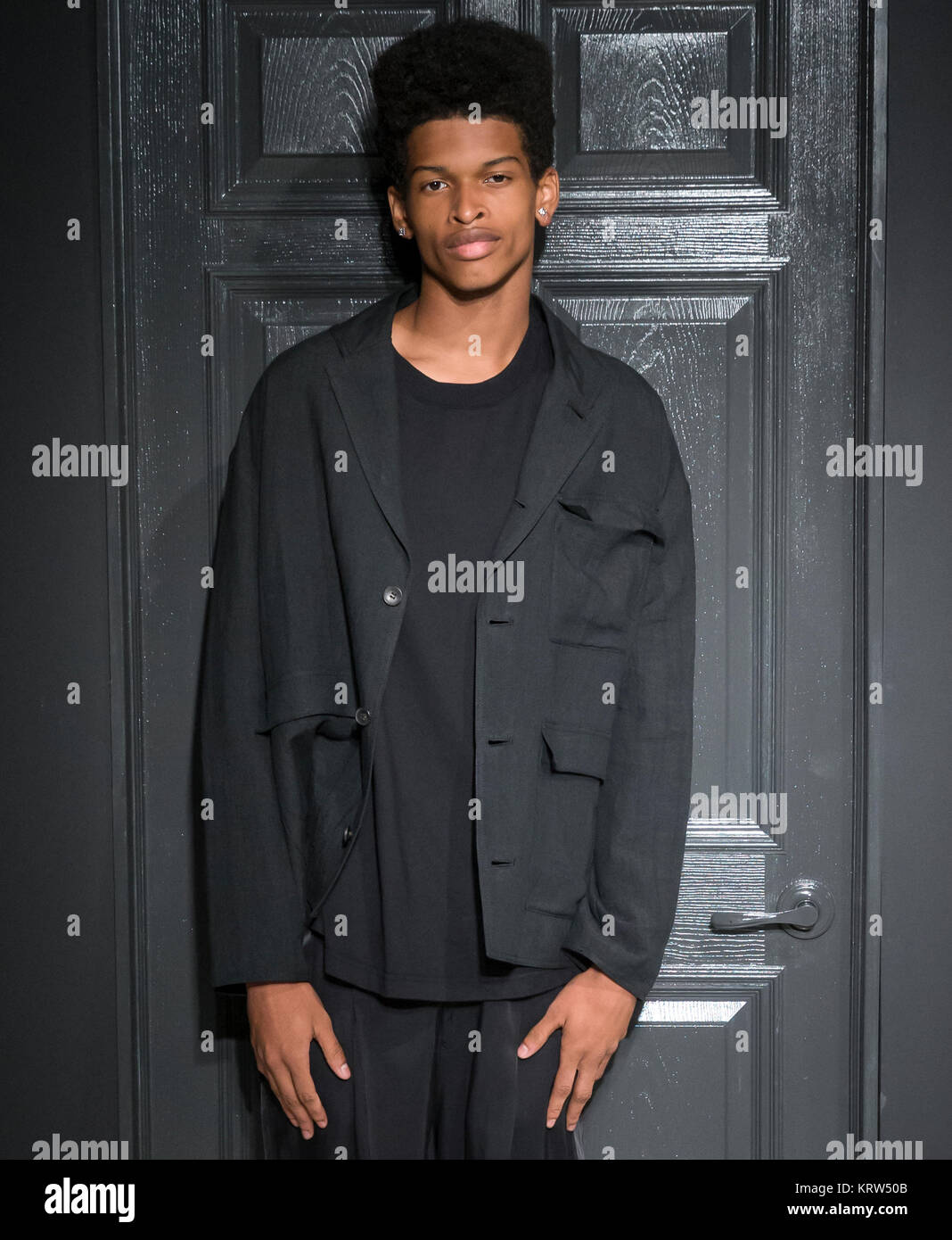 NEW YORK, NY - July 11, 2017: A model poses at the Gustav Von ...