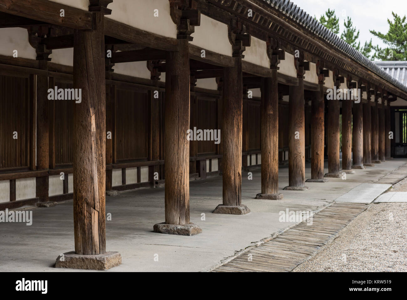 Horyuji temple, Ikaruga Town, Ikoma District, Nara Prefecture, Japan ...