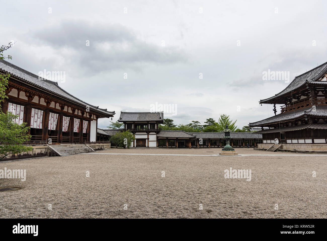 Horyuji temple, Ikaruga Town, Ikoma District, Nara Prefecture, Japan ...
