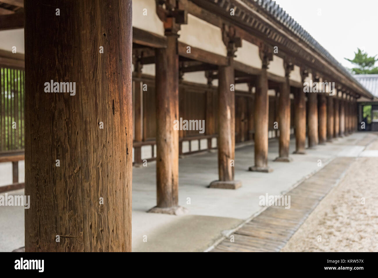 Entasis Pillars, Horyuji temple, Ikaruga Town, Ikoma District, Nara ...