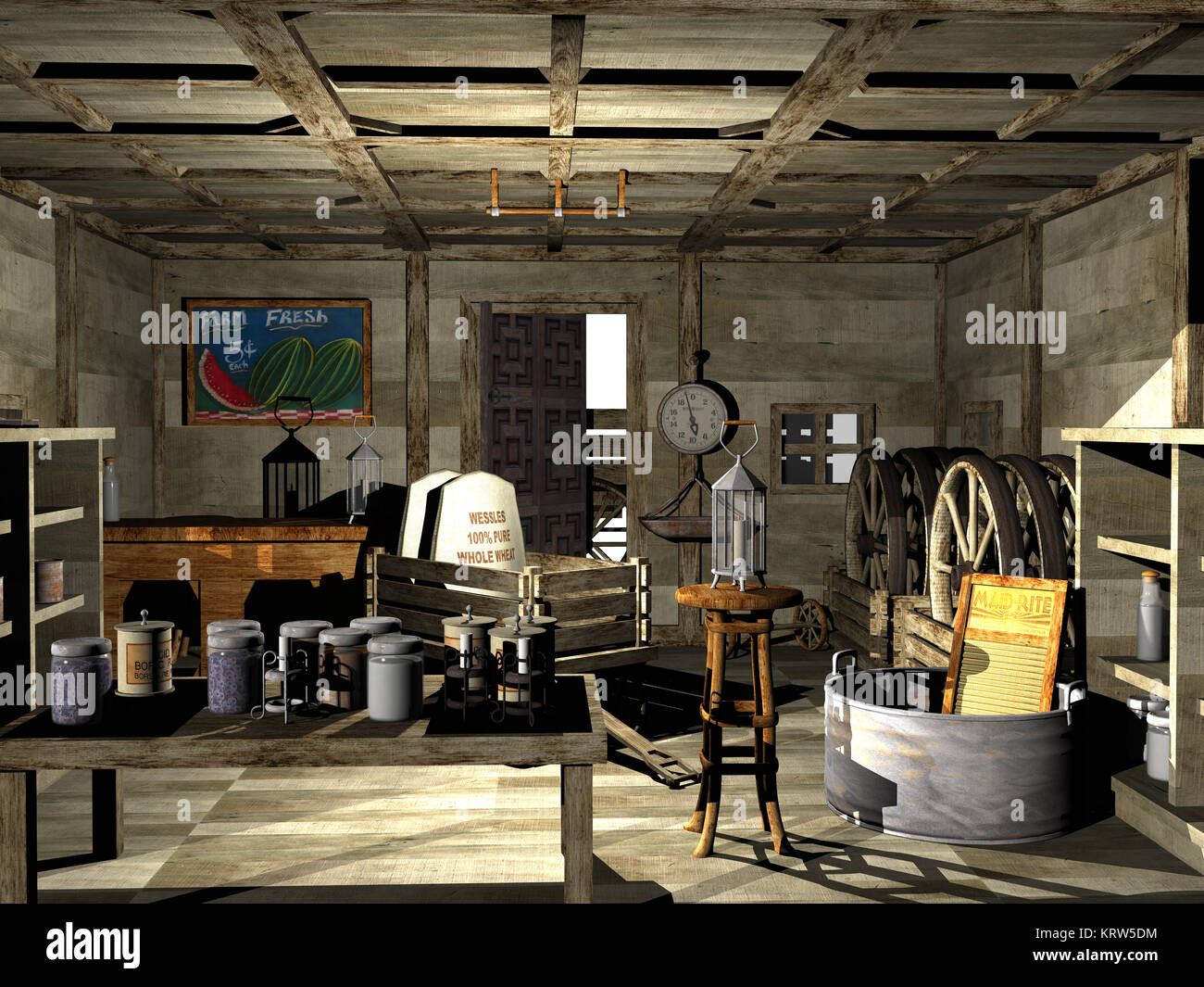 wild west shop Stock Photo - Alamy
