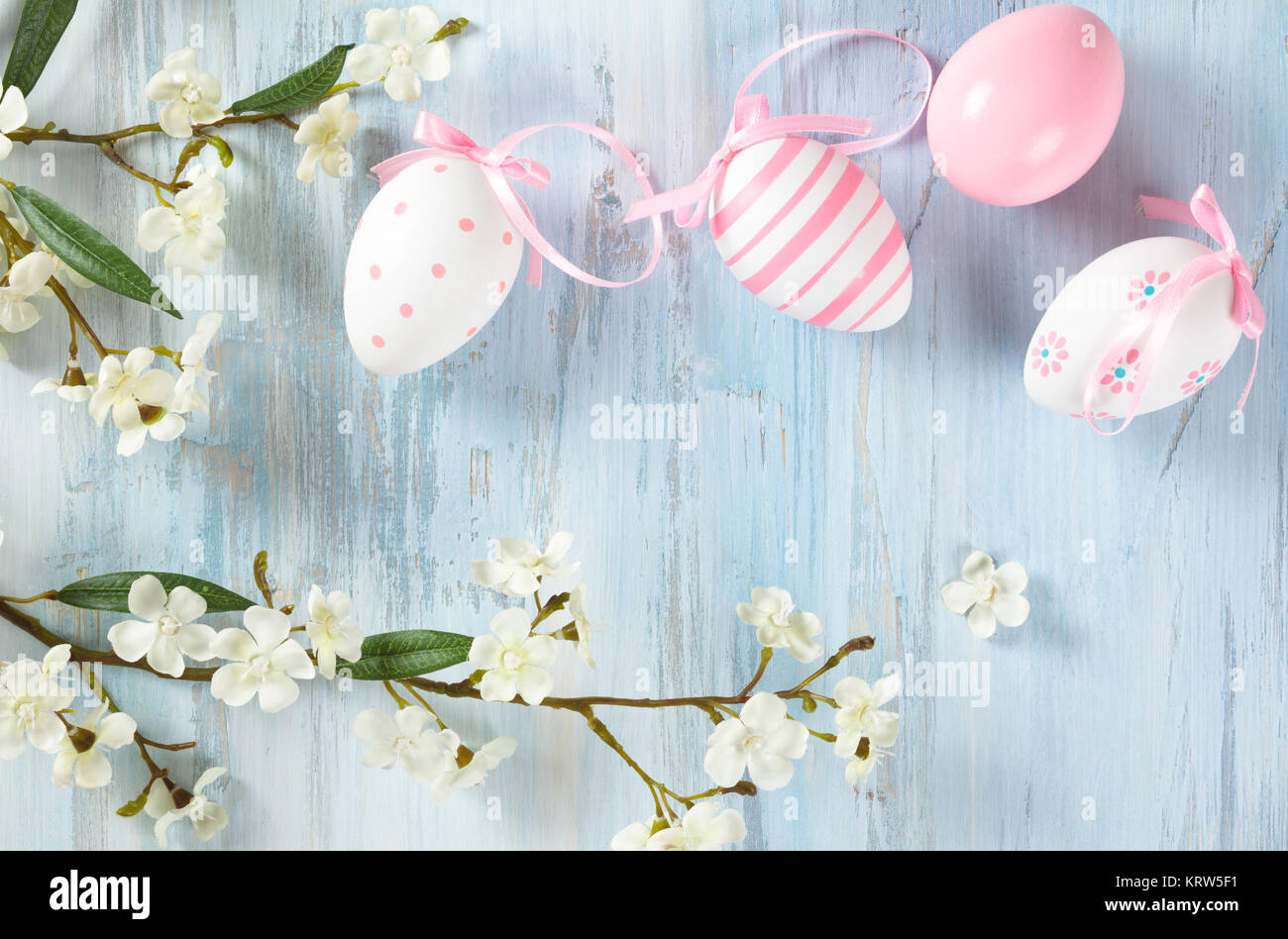 Easter eggs frame Stock Photo - Alamy