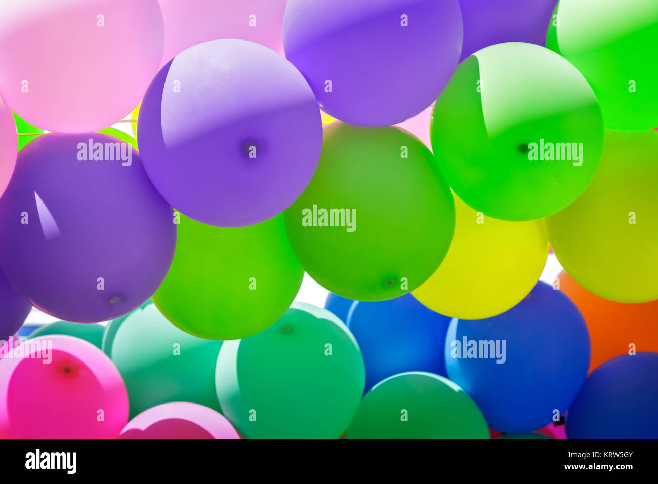 Beautiful balloons, decoration for the holiday Stock Photo - Alamy