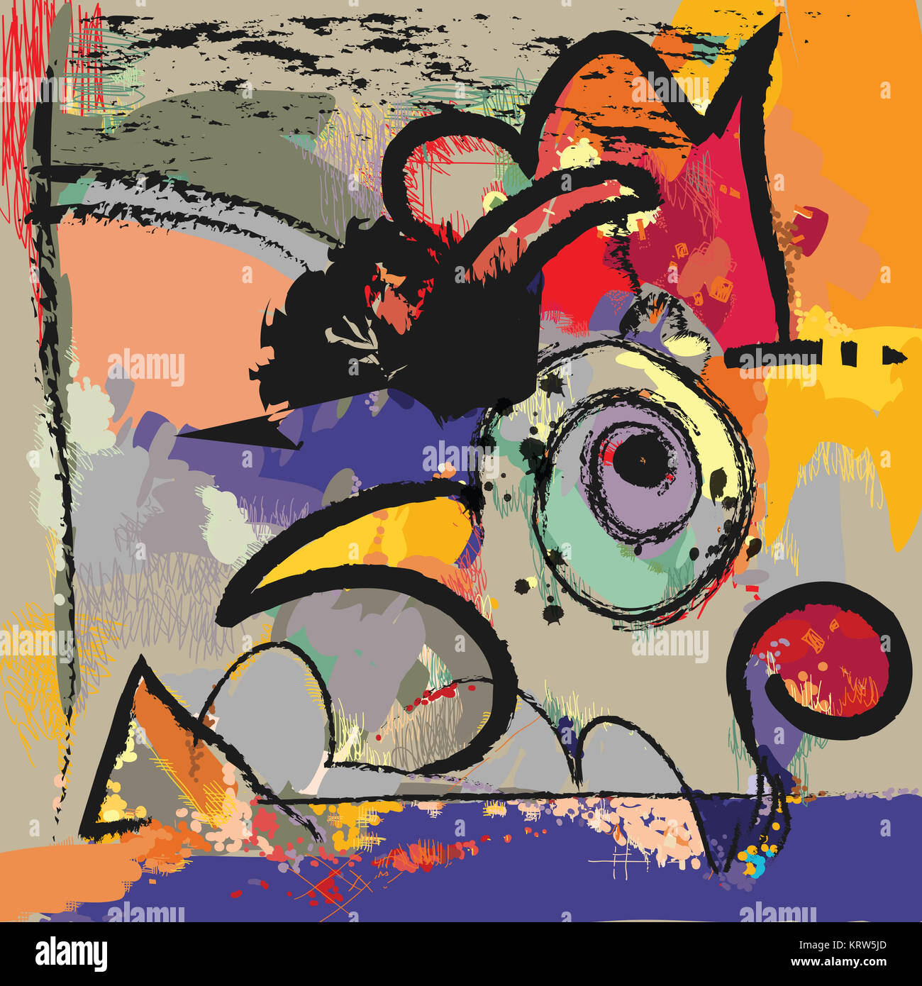 modern art abstract painting Stock Photo - Alamy