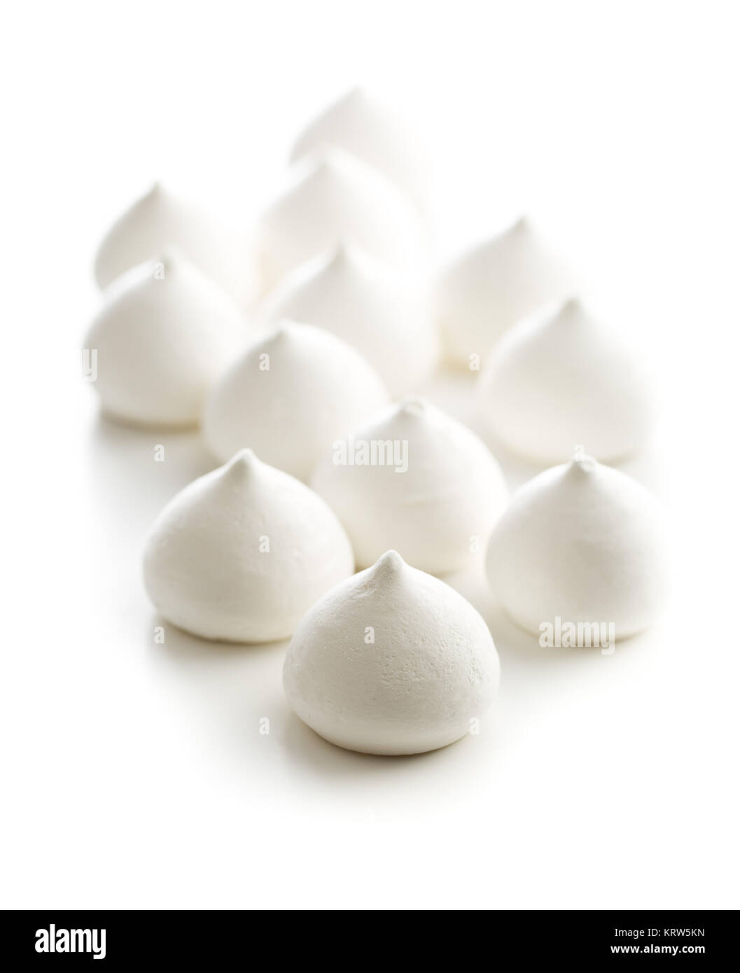 Sweet white meringue Stock Photo - Alamy