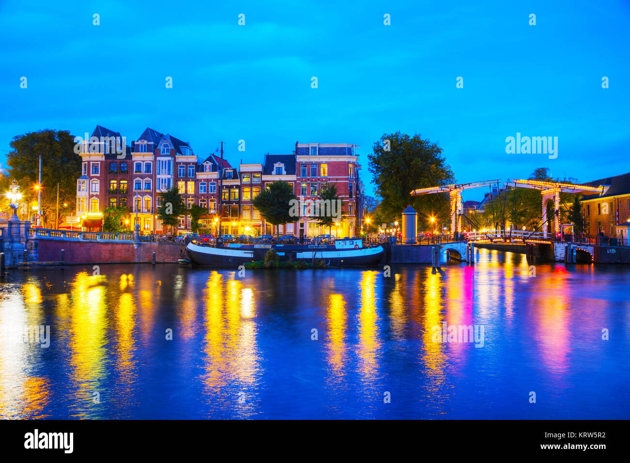 Amsterdam amstel river cycle hi-res stock photography and images - Alamy