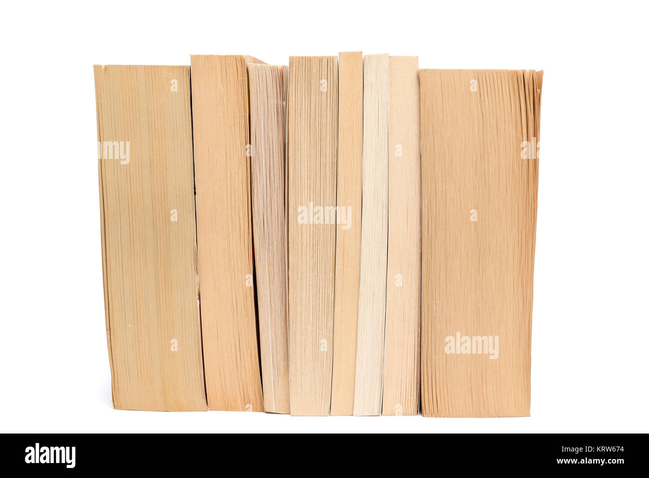 Stack old paperback books Cut Out Stock Images & Pictures - Alamy