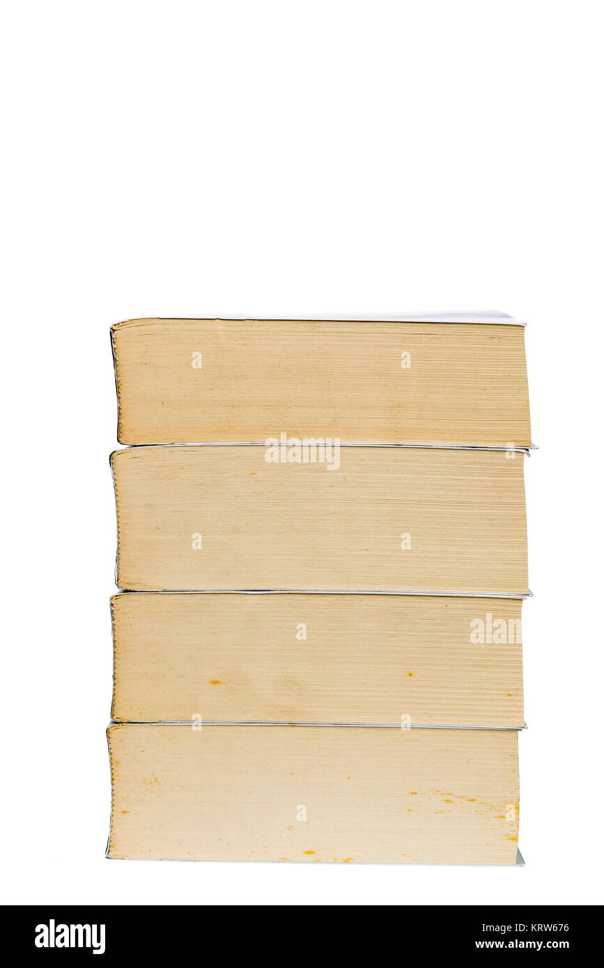 Vintage sheet stack isolated Cut Out Stock Images & Pictures - Alamy