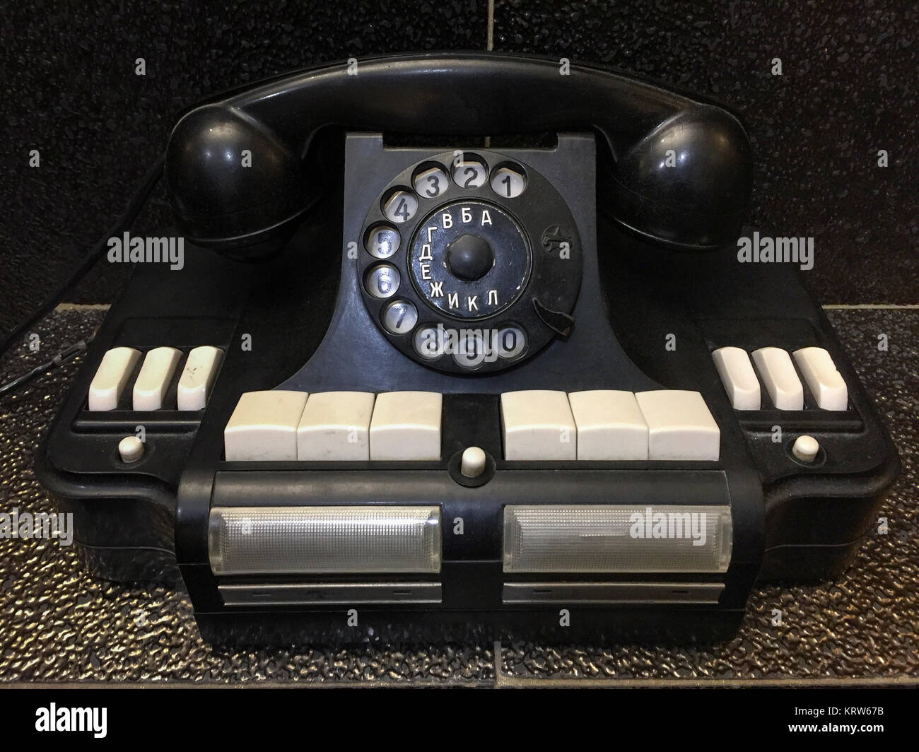Vintage soviet handset phone Stock Photo - Alamy