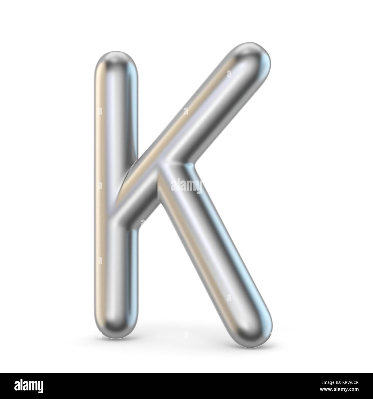 Metal alphabet symbol. Letter K 3D Stock Photo - Alamy