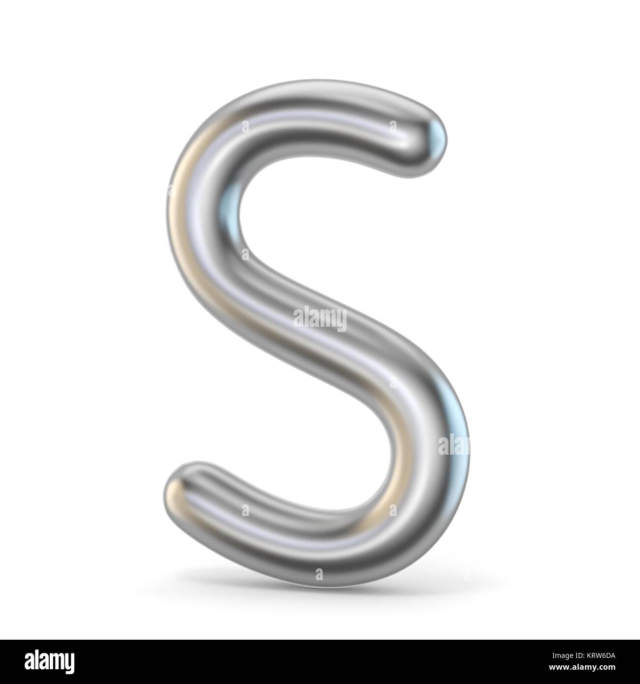 Metal alphabet symbol. Letter S 3D Stock Photo - Alamy