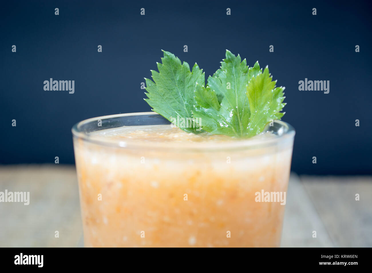 Fresh lemonade with green leafs Stock Photo - Alamy