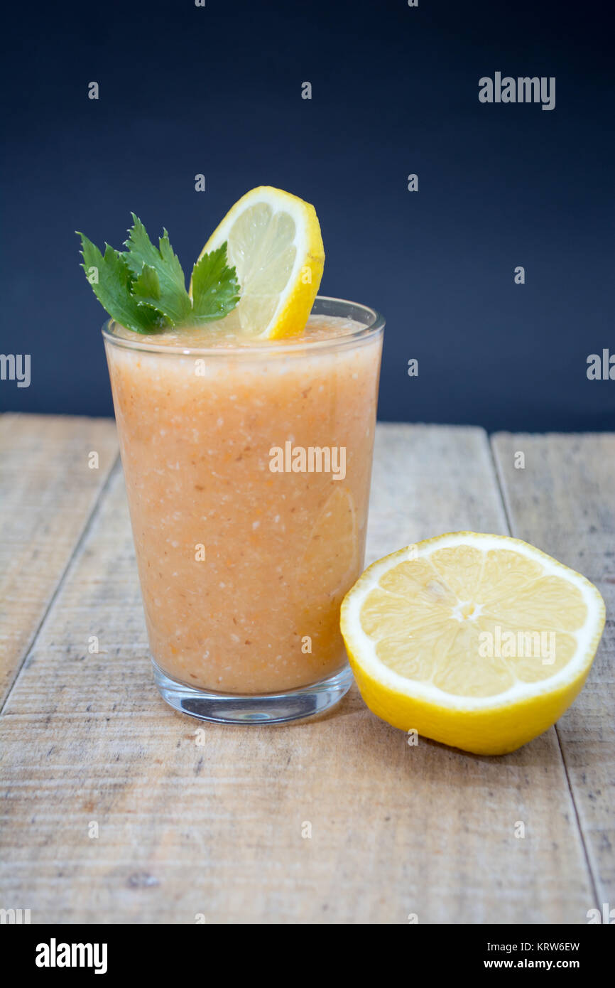 Fresh lemonade with green leaves Stock Photo - Alamy