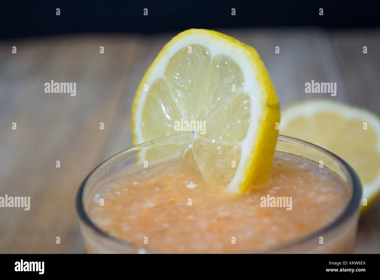 Fresh lemonade with green leaves Stock Photo - Alamy
