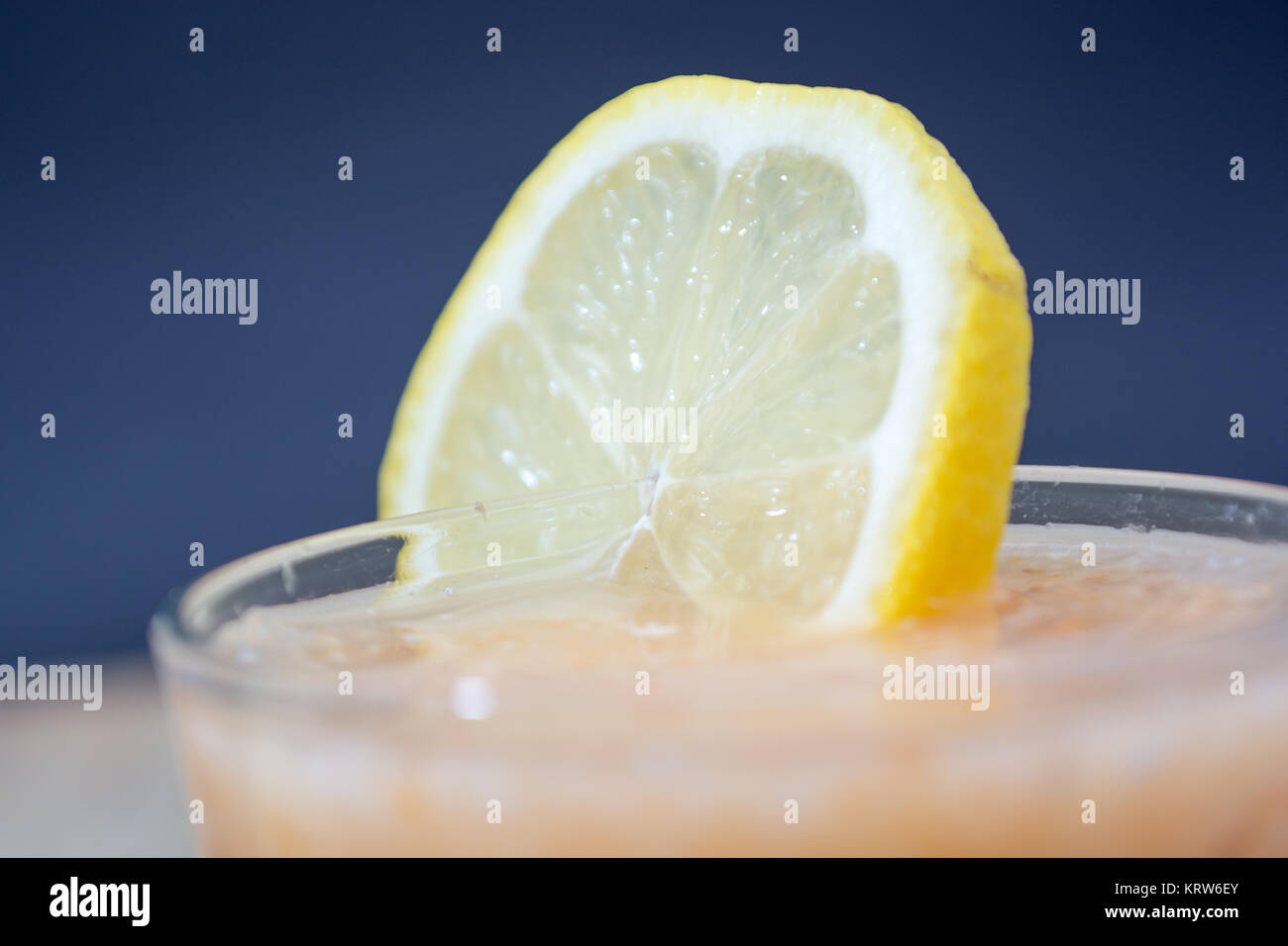 Fresh lemonade with green leaves Stock Photo - Alamy
