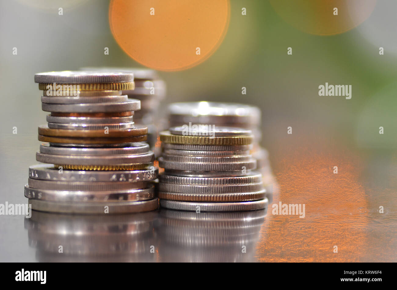 Mixed coins from many countries Stock Photo - Alamy