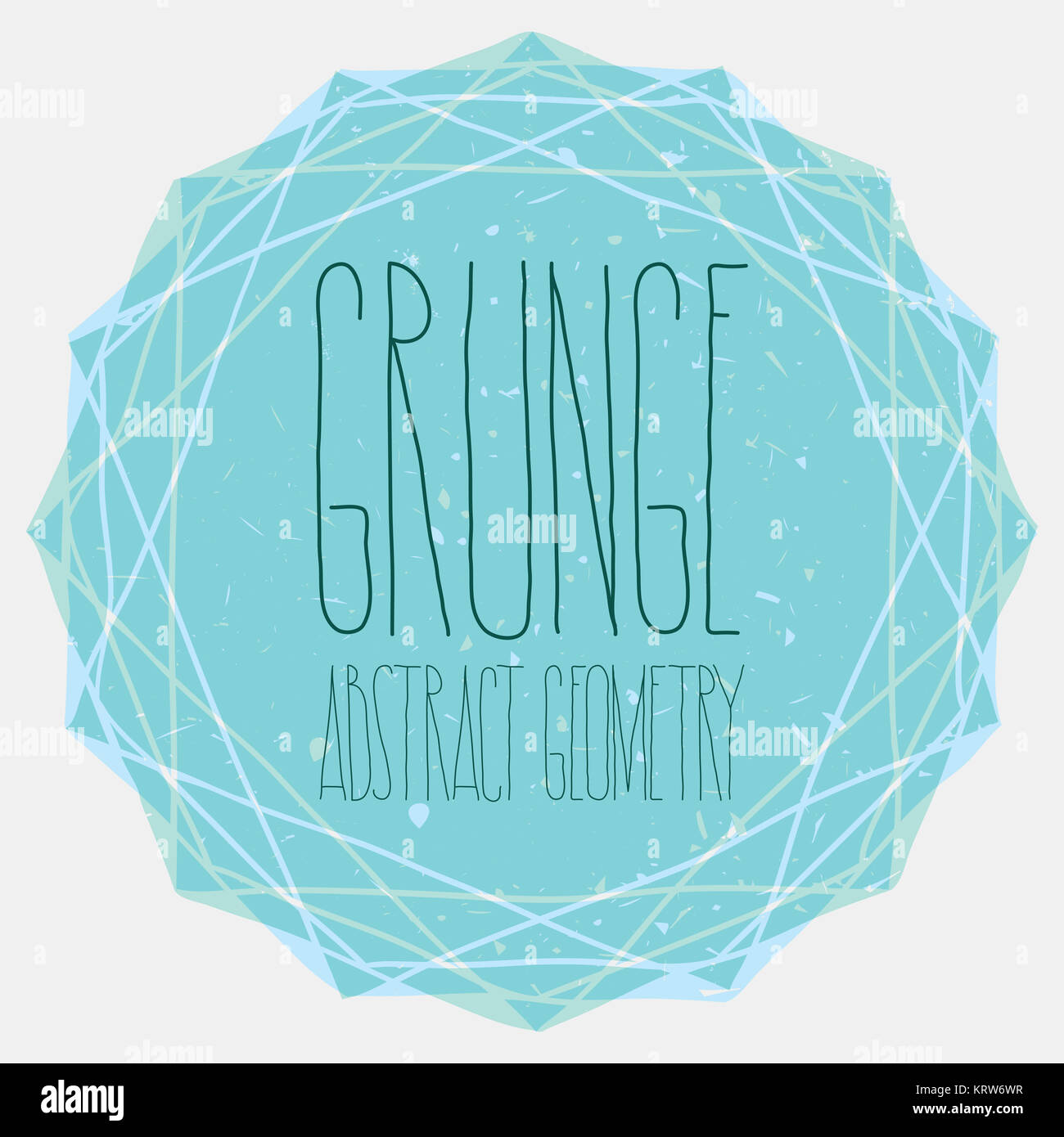 Simple abstract geometric figure for your text, logo with grunge Stock ...