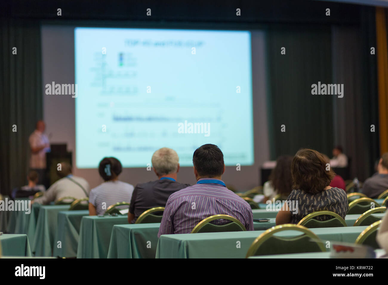 Audience in lecture hall on scientific conference Stock Photo - Alamy
