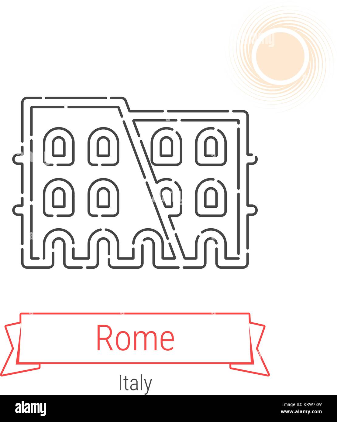 Rome, Italy Vector Line Icon Stock Vector Image & Art - Alamy