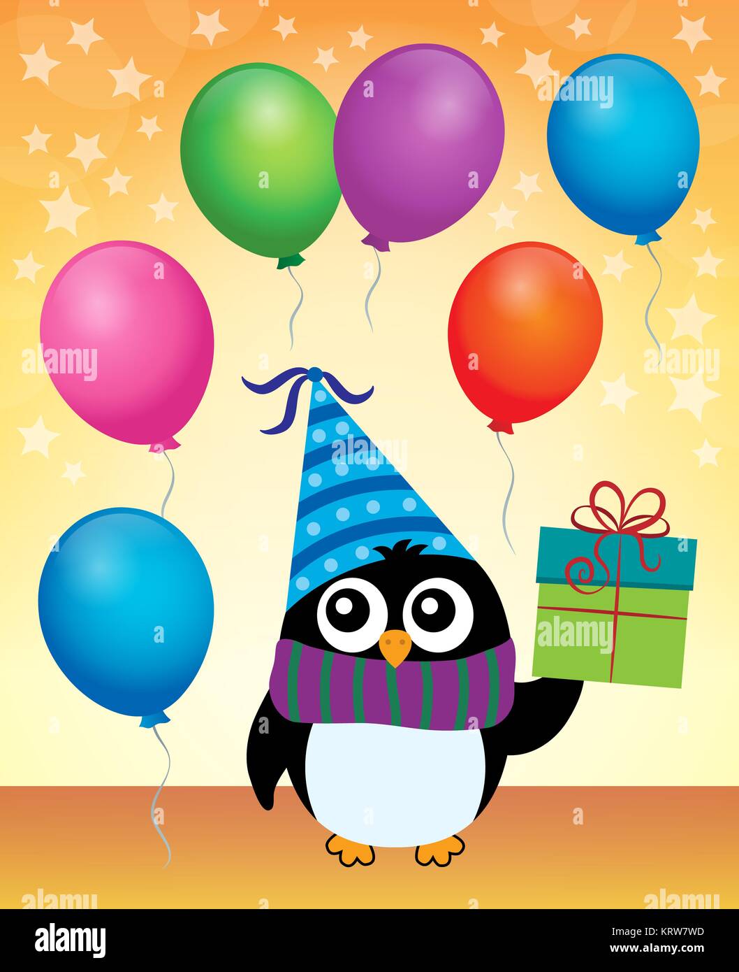 Party penguin theme image 4 Stock Photo - Alamy