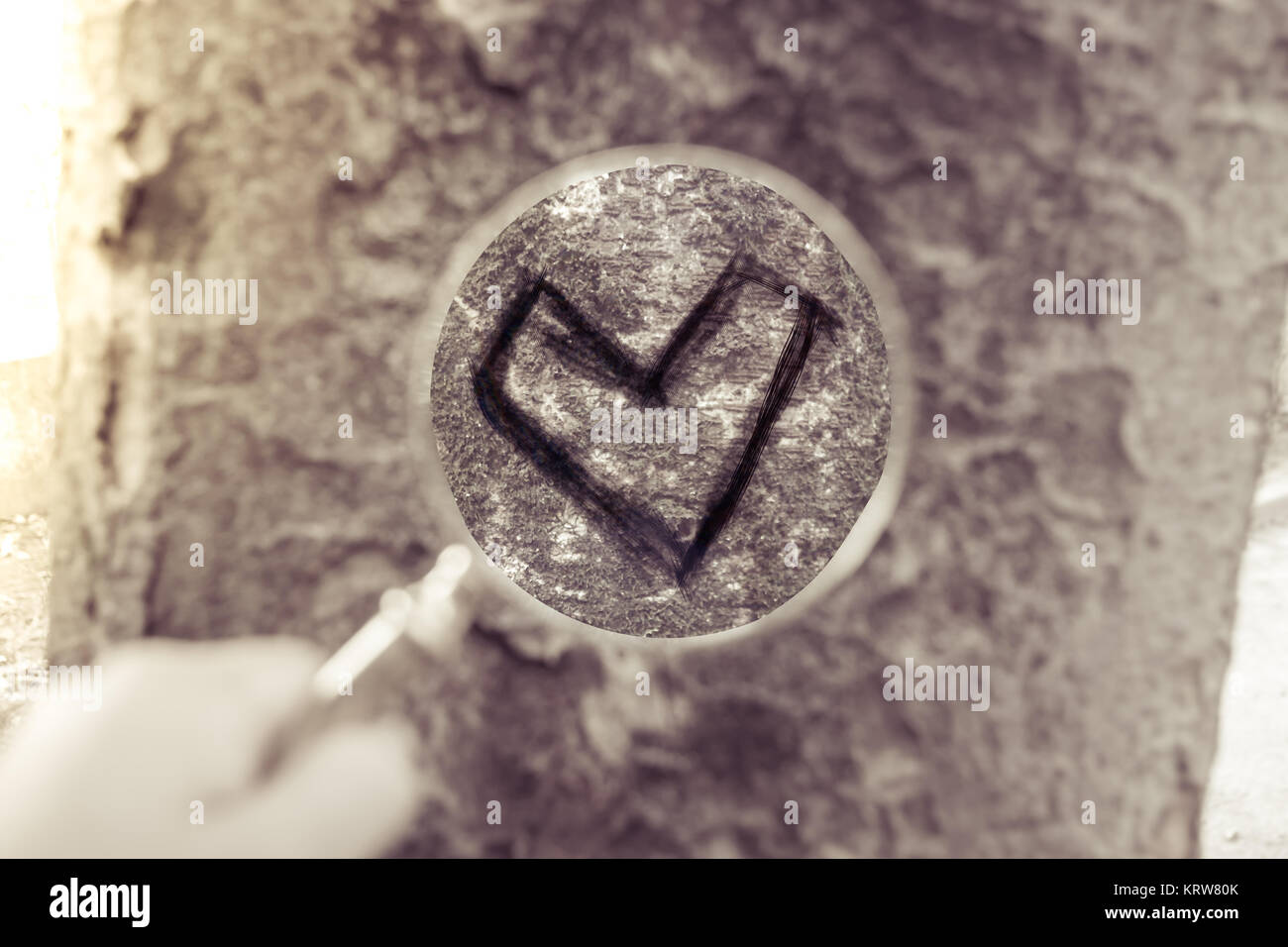 Find the true love,cross processed colors Stock Photo - Alamy