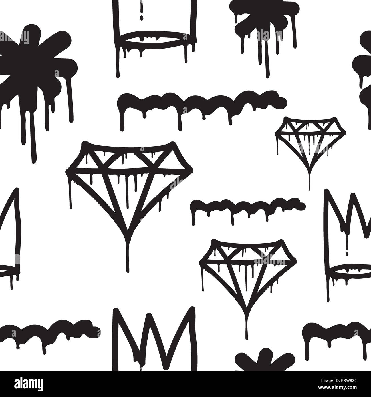 Seamless sketch type background Cut Out Stock Images & Pictures - Alamy