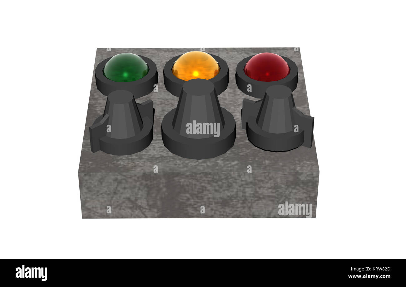 control panel with lamp released Stock Photo - Alamy