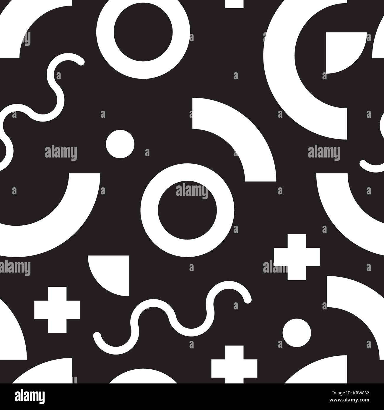Retro vintage 80s fashion style seamless pattern Stock Photo - Alamy