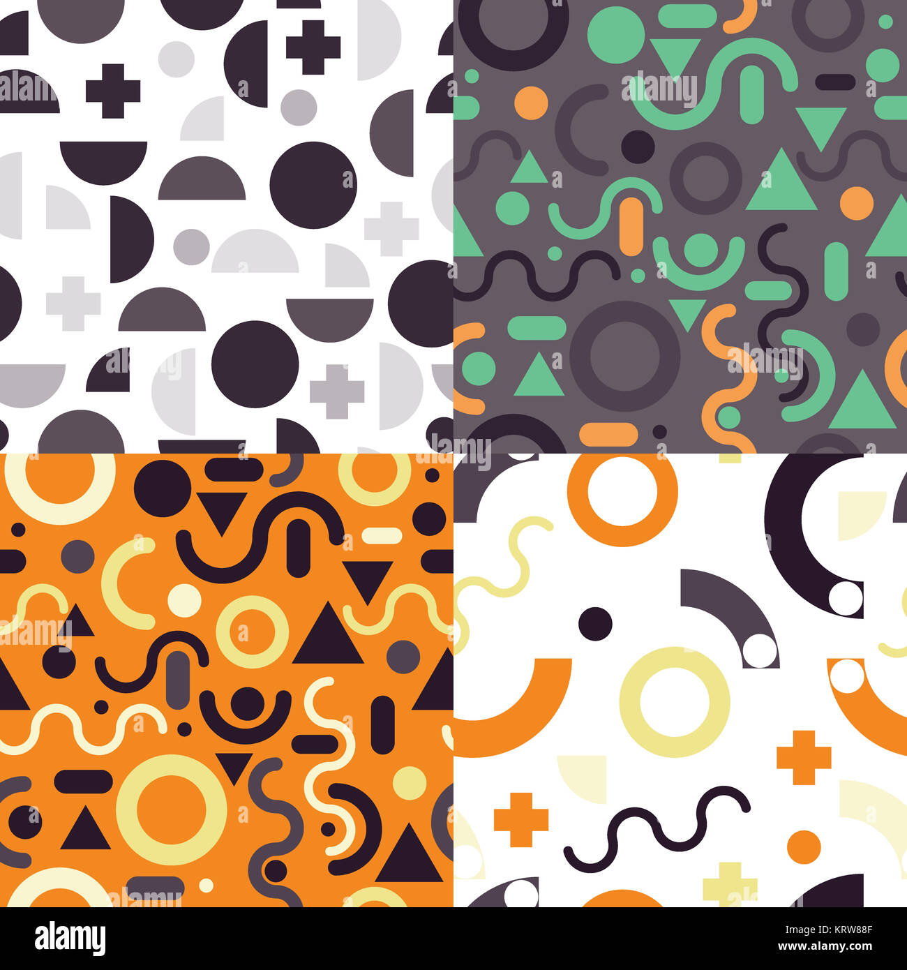 Set of retro vintage fashion style Stock Photo - Alamy