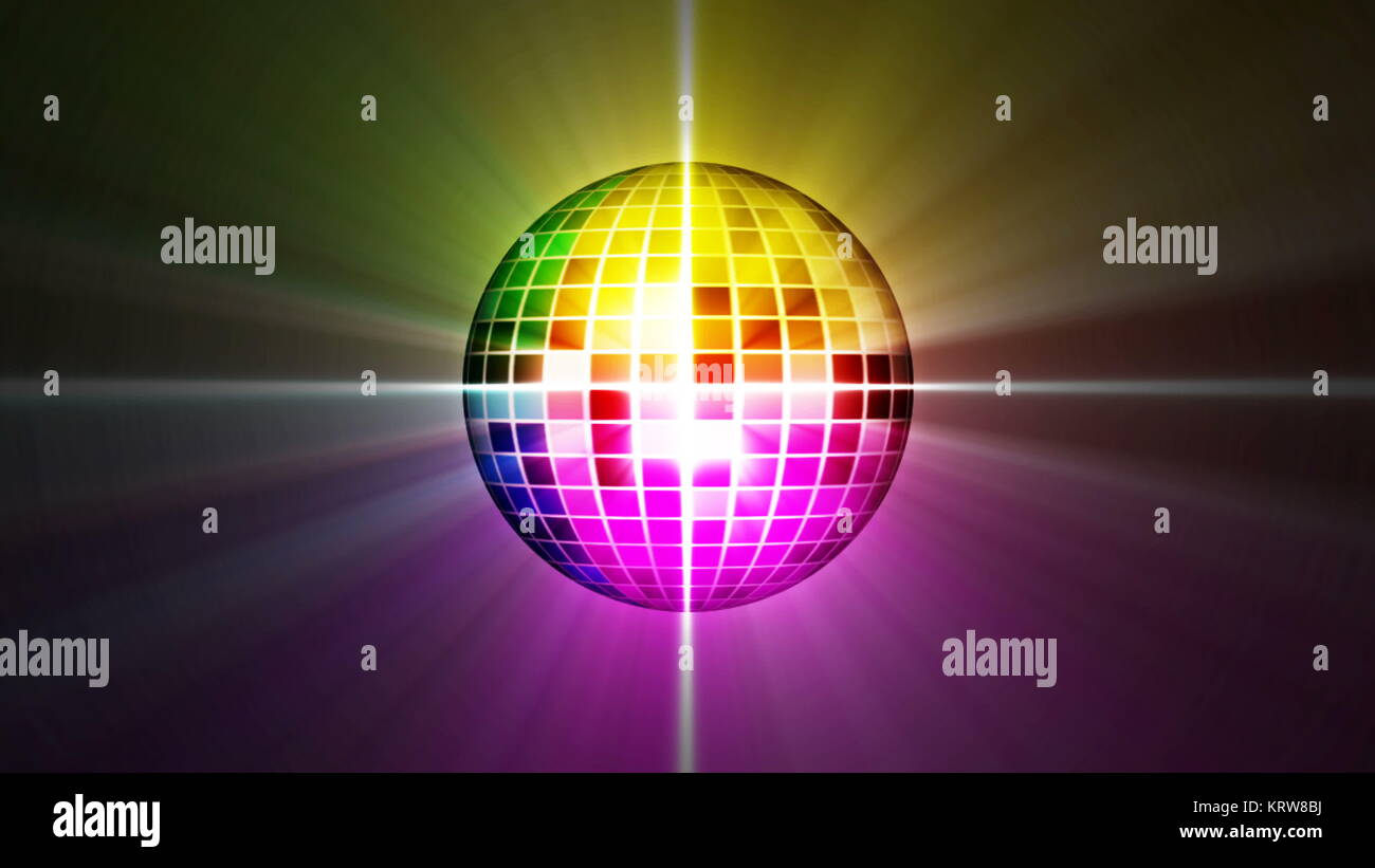 disco mirror ball rotating, loop Stock Photo - Alamy