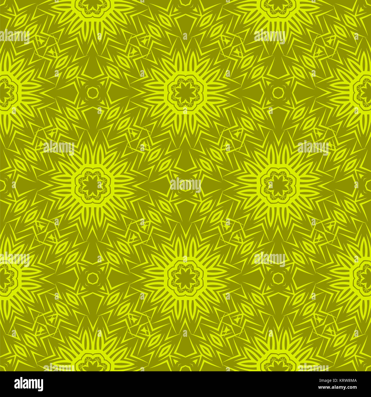 Yellow Ornamental Seamless Line Pattern Stock Photo - Alamy