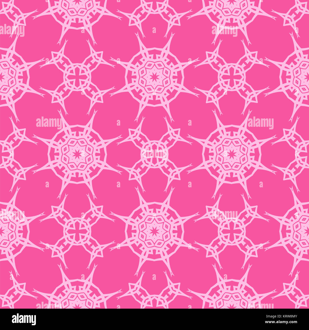Pink Ornamental Seamless Line Pattern Stock Photo - Alamy