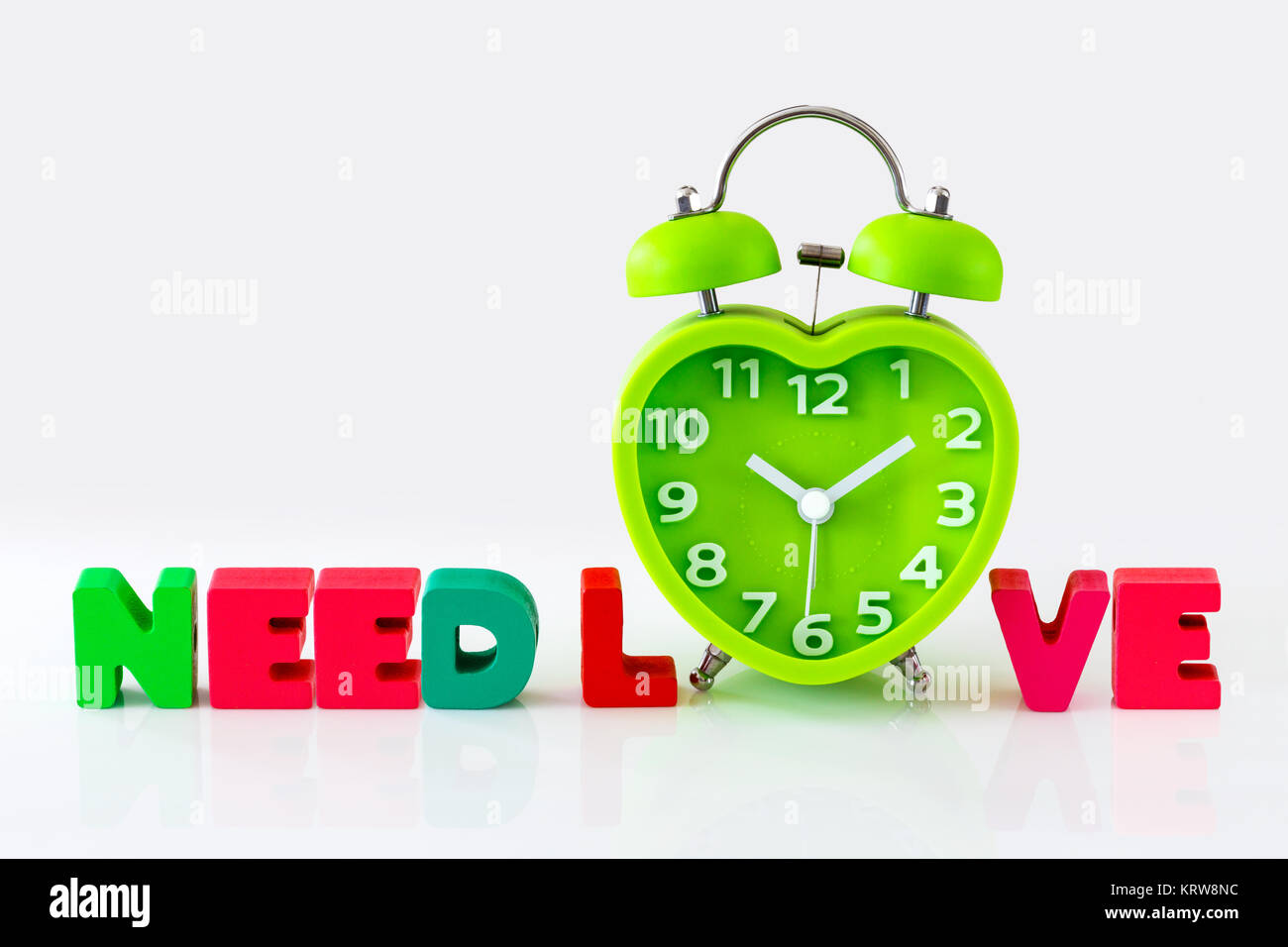Heart Shaped Clock Wooden Alphabets for Valentin's Concept Stock Photo ...