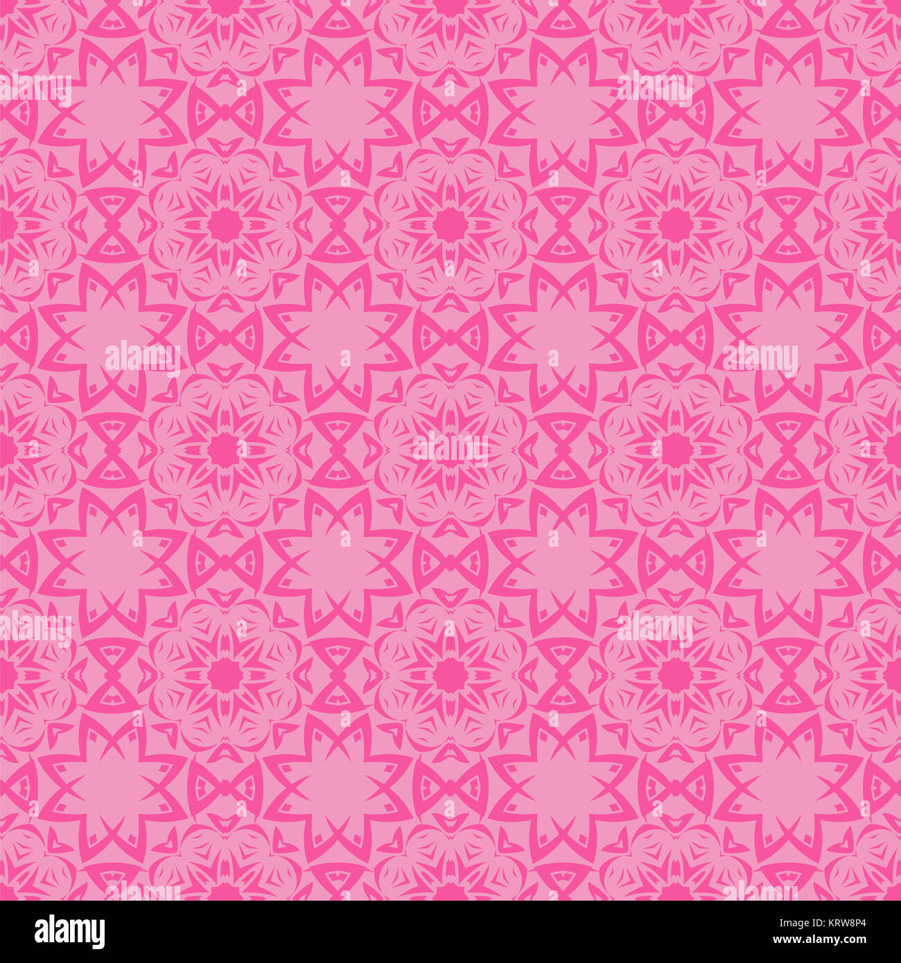 Pink Ornamental Seamless Line Pattern Stock Photo - Alamy