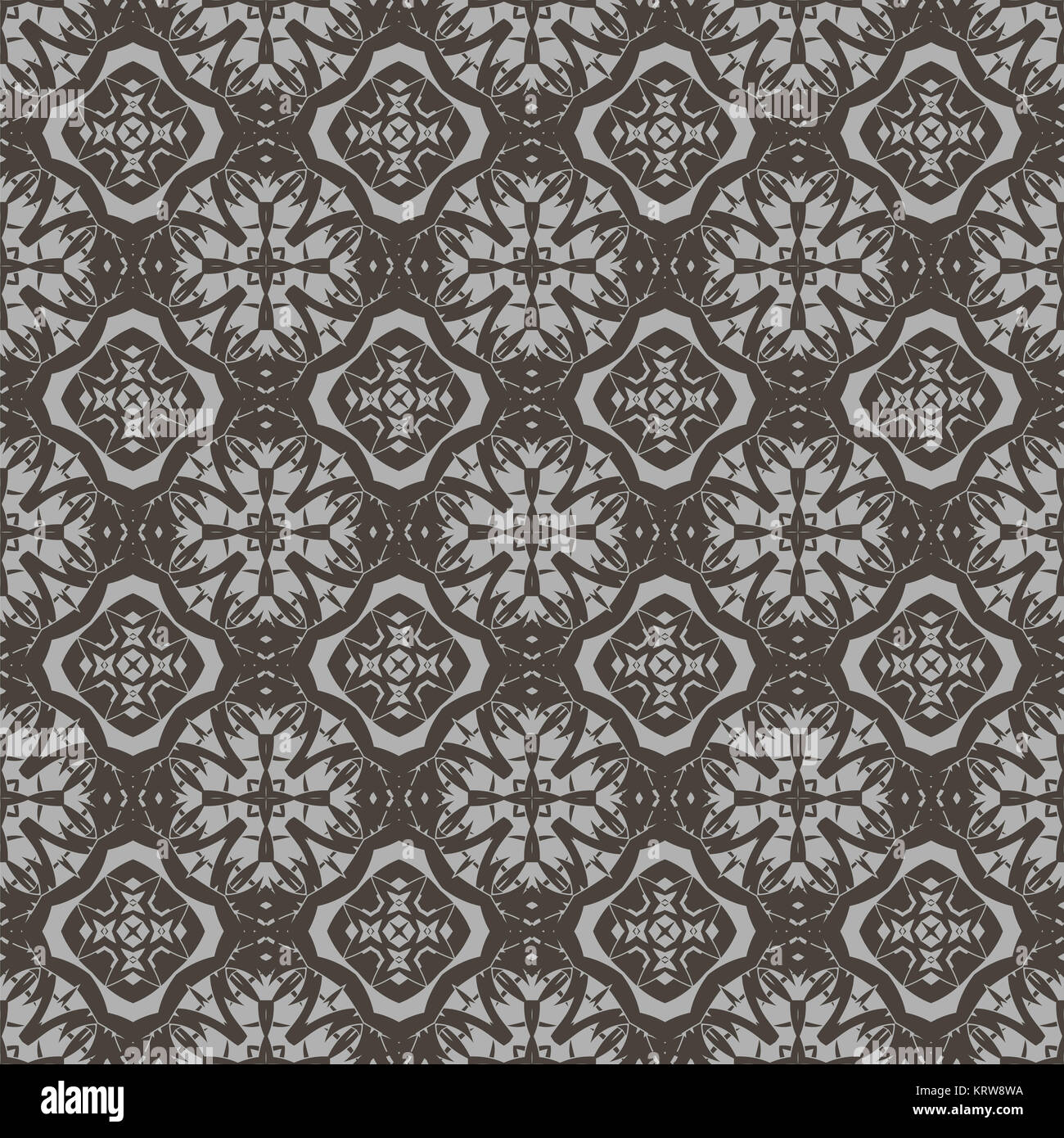 Grey Ornamental Seamless Line Pattern Stock Photo - Alamy