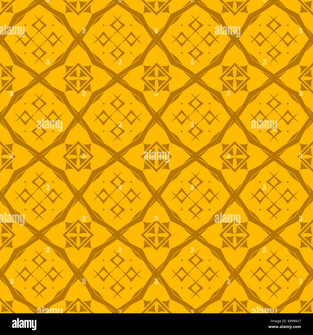 Yellow Ornamental Seamless Line Pattern Stock Photo - Alamy