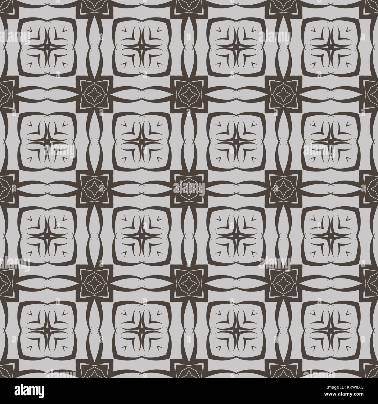 Grey Ornamental Seamless Line Pattern Stock Photo - Alamy