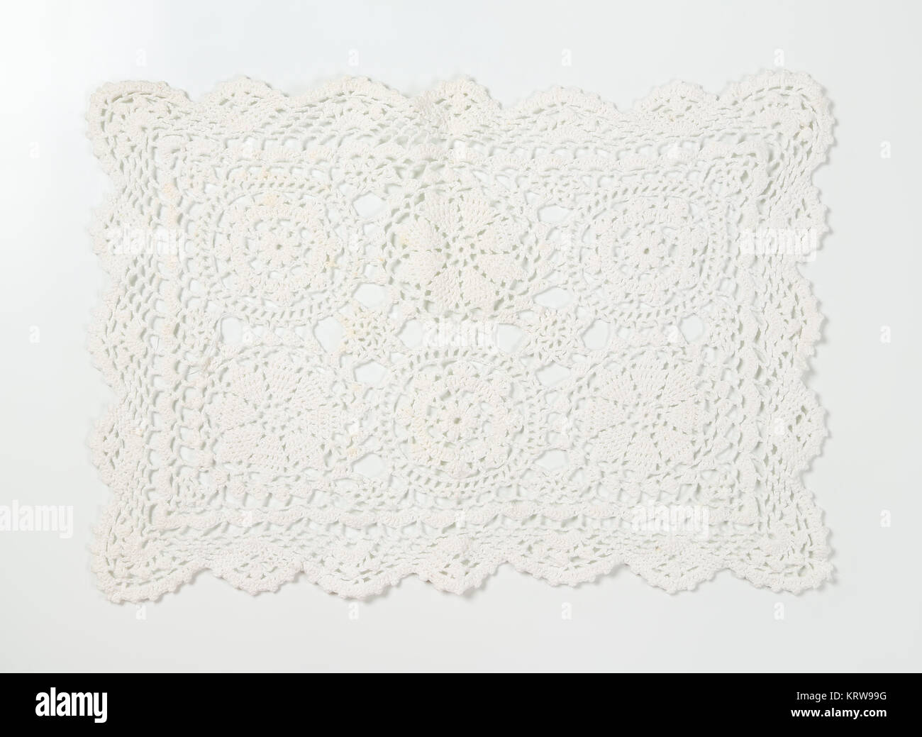 white lace place mat Stock Photo - Alamy