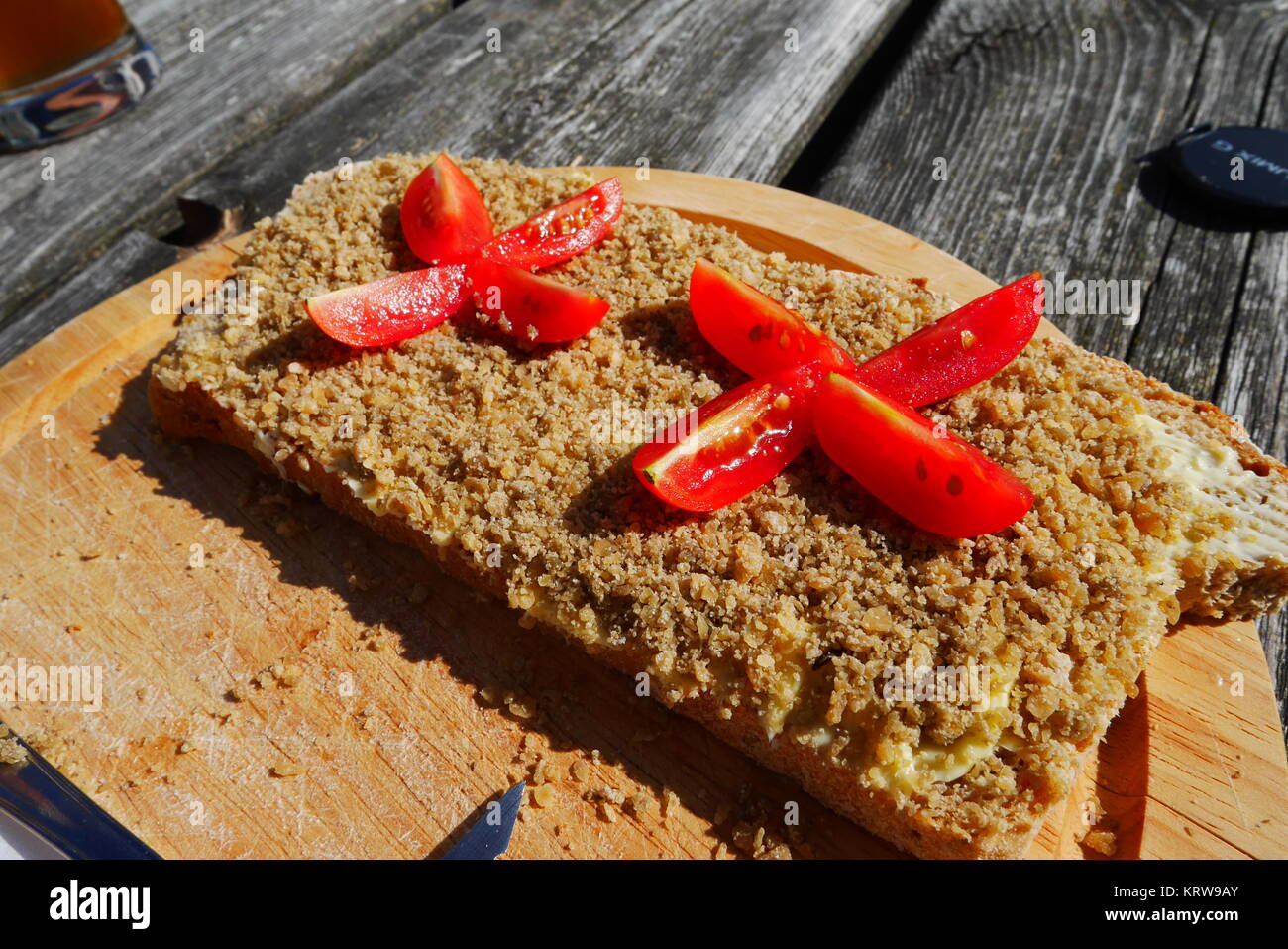 brotzeitzeller with styrian cheese and tomatoes Stock Photo - Alamy